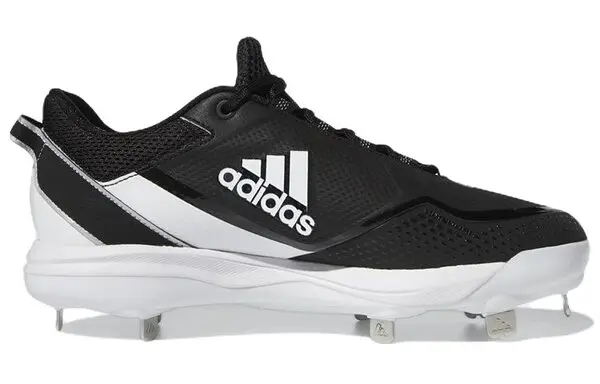Adidas Icon 7 Baseball Cleats - Core Black/cloud White/silver Metallic