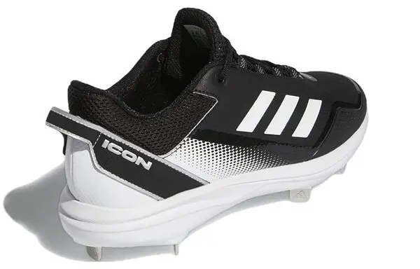 Adidas Icon 7 Baseball Cleats - Core Black/cloud White/silver Metallic