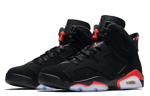 JORDAN 6 Retro "infrared" 2019 - Black/infrared