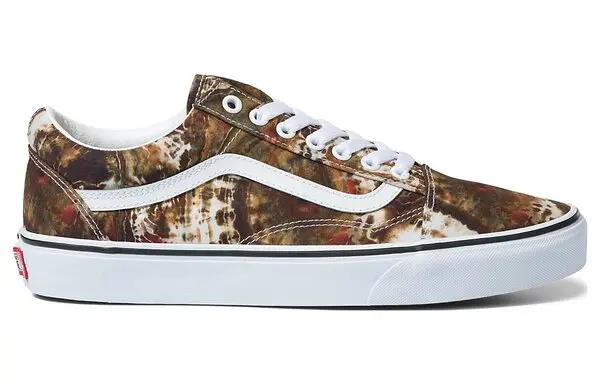 VANS Old Skool 'tie-dye Brown' Lace-up Sneakers - Tan