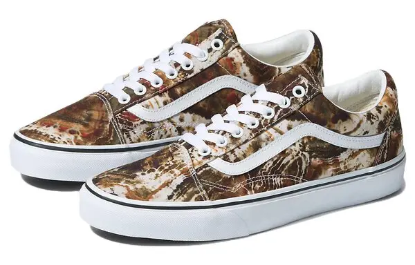 VANS Old Skool 'tie-dye Brown' Lace-up Sneakers - Tan