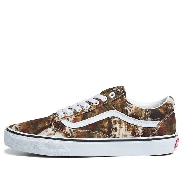 VANS Old Skool 'tie-dye Brown' Lace-up Sneakers - Tan