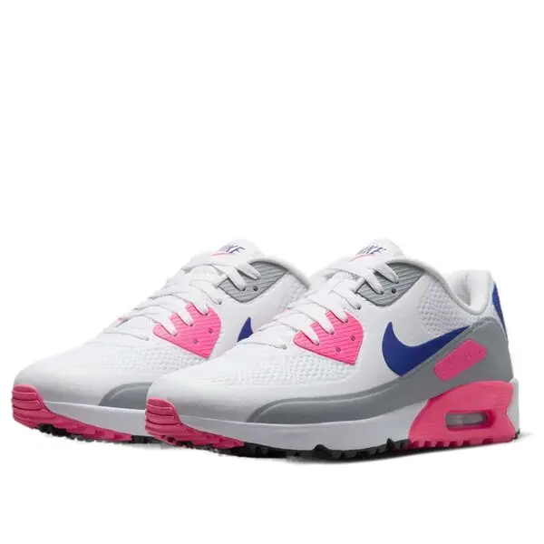 Nike Max 90 Golf Sneakers - White/laser Pink/concord