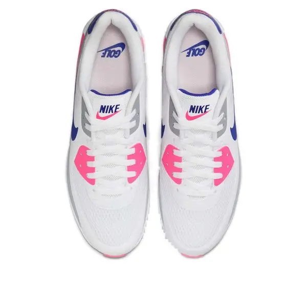 Nike Max 90 Golf Sneakers - White/laser Pink/concord