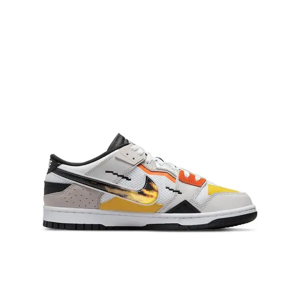 Nike Dunk Scrap Mighty Swooshers Low Top Sneakers - Black/white/grey