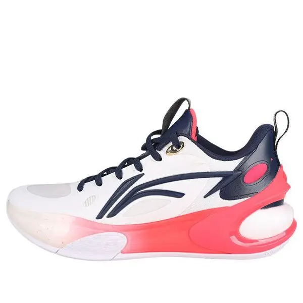LI-NING Yushuai 17 Low Cba Guangdong Sneakers - White/red/pink
