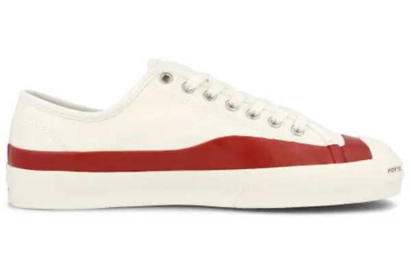 CONVERSE Pop Trading Company X Jack Purcell Pro Low Egret Red - White/red