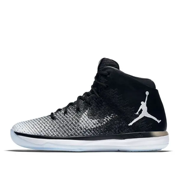 JORDAN 31 "fine Print" High Top Sneakers - Black/white-wolf Grey