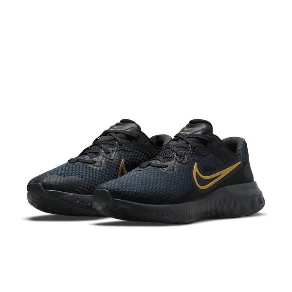 Nike Renew Run 2 Athletic Sneakers - Black/gold