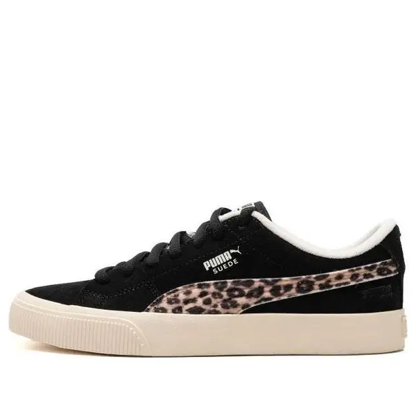 PUMA Suede Wild Qtr "black Leopard" Sneakers - Black/brown/white
