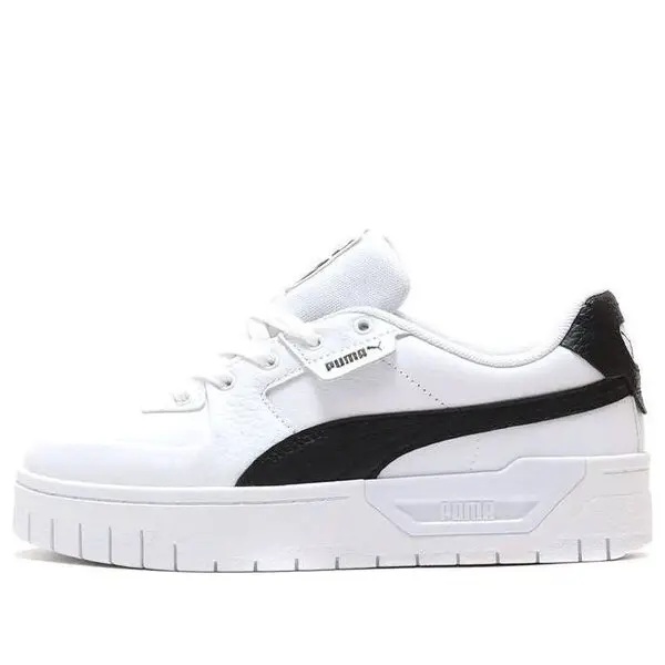 PUMA Cali Dream Leather Platform Sneakers - White/black