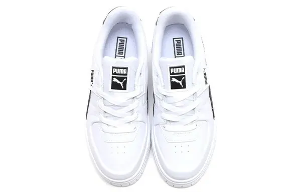 PUMA Cali Dream Leather Platform Sneakers - White/black