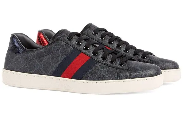 Gucci Ace Gg Supreme Sneakers - Black