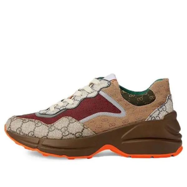 Gucci Gg Rhyton Sneakers - Brown