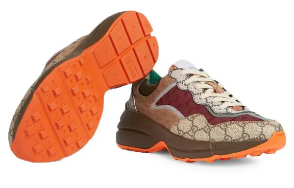 Gucci Gg Rhyton Sneakers - Brown