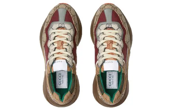Gucci Gg Rhyton Sneakers - Brown