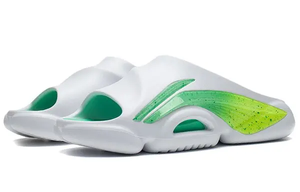 LI-NING Pe Courtside Slides - White/green