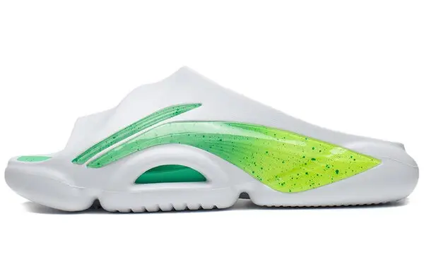LI-NING Pe Courtside Slides - White/green