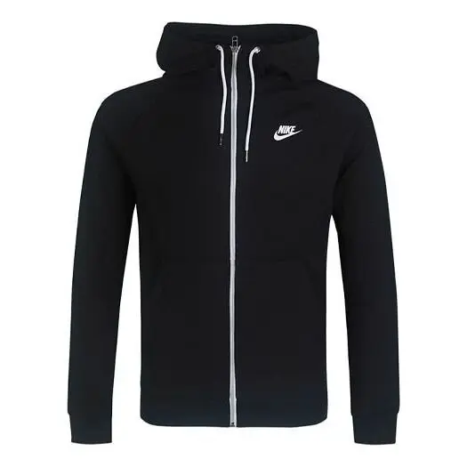Nike Modern Fleece Zip-up Hooded Jacket - Black