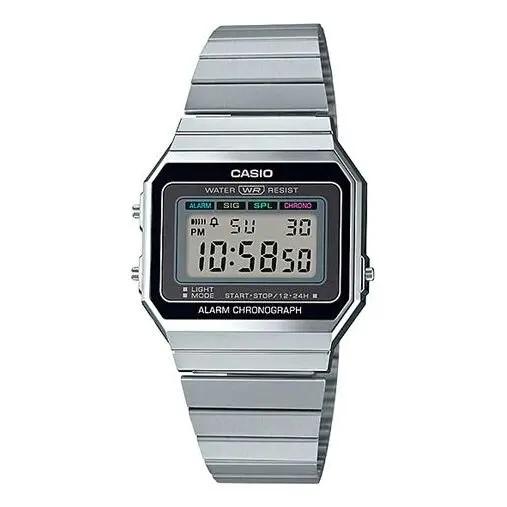 Casio Vintage Digital Stainless Steel Watch - Blue