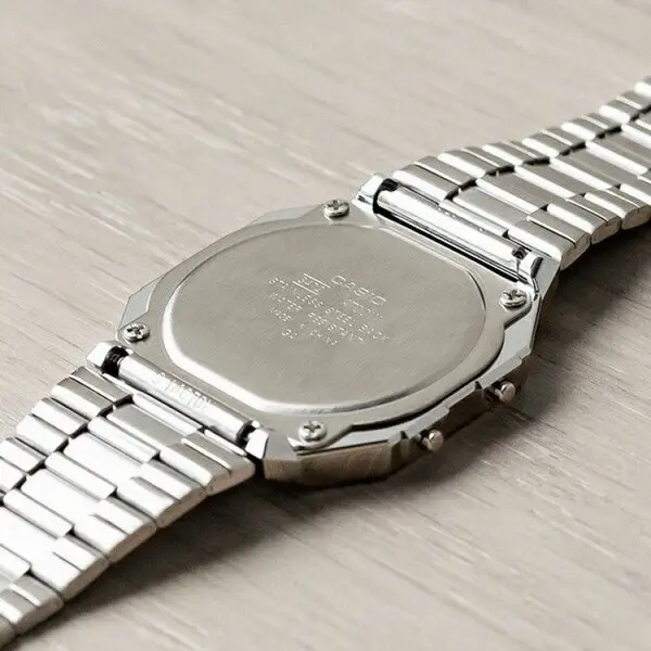 Casio Vintage Digital Stainless Steel Watch - Blue