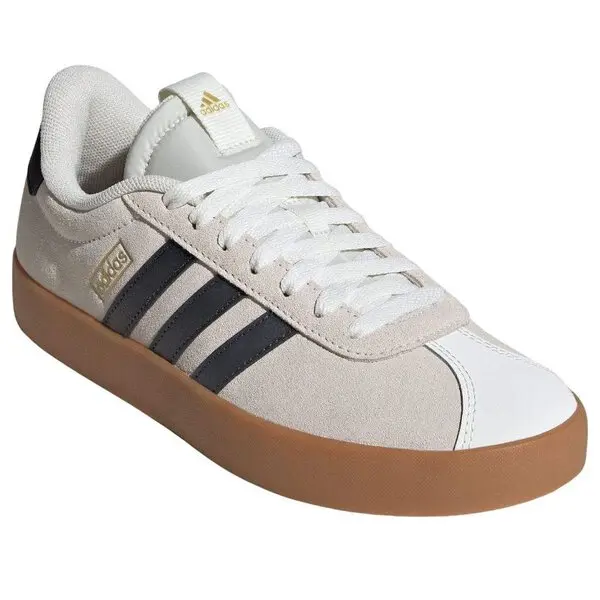 Adidas Vl Court 3.0 Sneakers - Off White/grey Six/gold Metallic