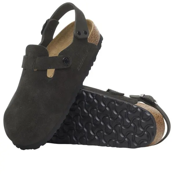 BIRKENSTOCK Tokio Suede Sandals - Black
