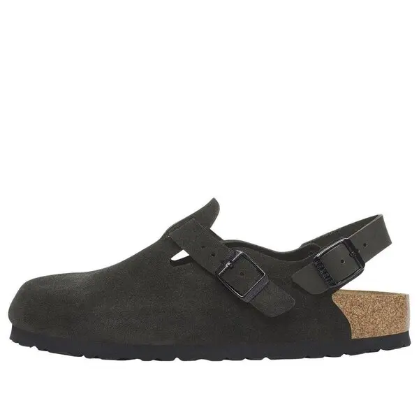 BIRKENSTOCK Tokio Suede Sandals - Black