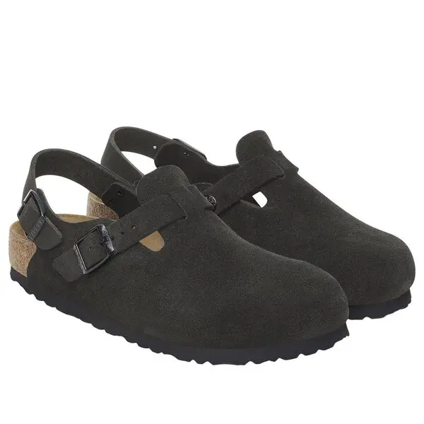 BIRKENSTOCK Tokio Suede Sandals - Black