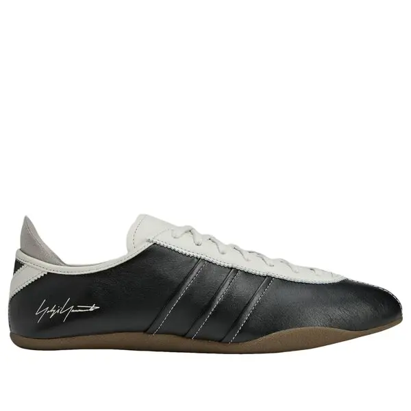 Adidas Y-3 Tokyo Leather Lace-up Sneakers - Black/black/orbit Grey