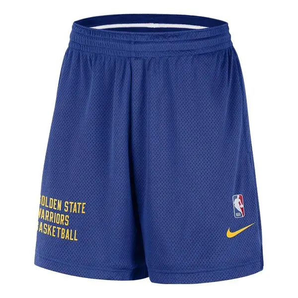 Nike Golden State Warriors Basketball Mesh Shorts - Blue