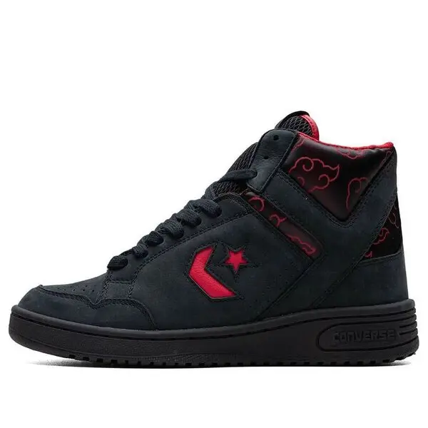 CONVERSE X Naruto Weapon Mid "itachi" Sneakers - Black/red