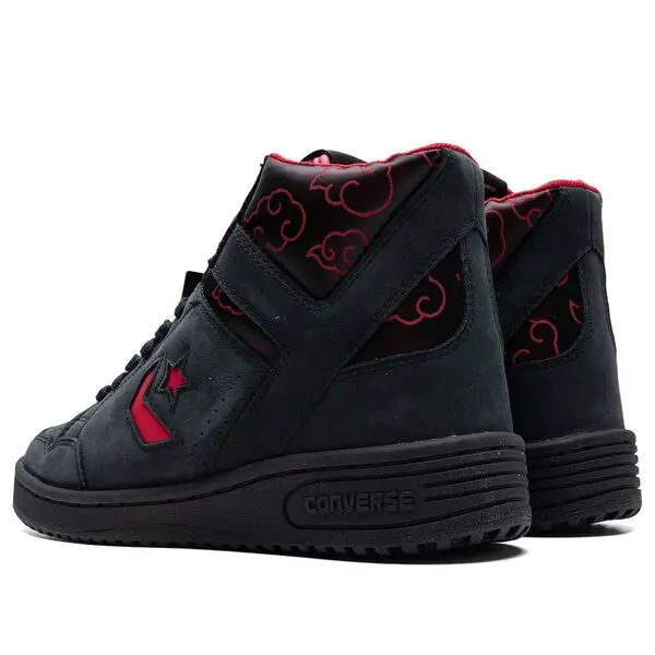 CONVERSE X Naruto Weapon Mid "itachi" Sneakers - Black/red