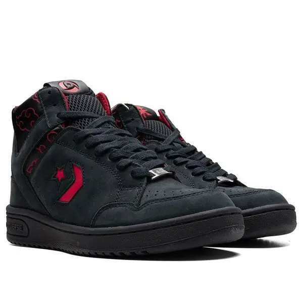 CONVERSE X Naruto Weapon Mid "itachi" Sneakers - Black/red