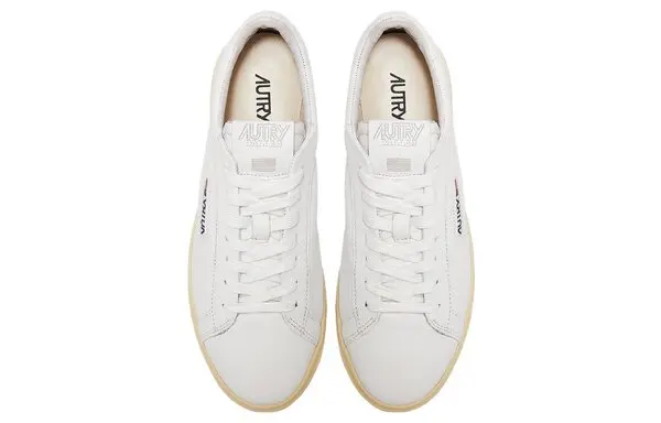 AUTRY Dallas Goatskin Low Top Sneakers - White/cream