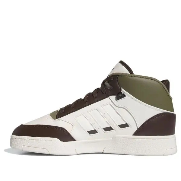 Adidas Drop Step Xl High-top Sneakers - White/brown/green