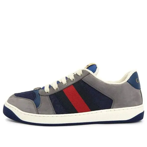 Gucci Gg Screener Low Top Sneakers - Grey/navy
