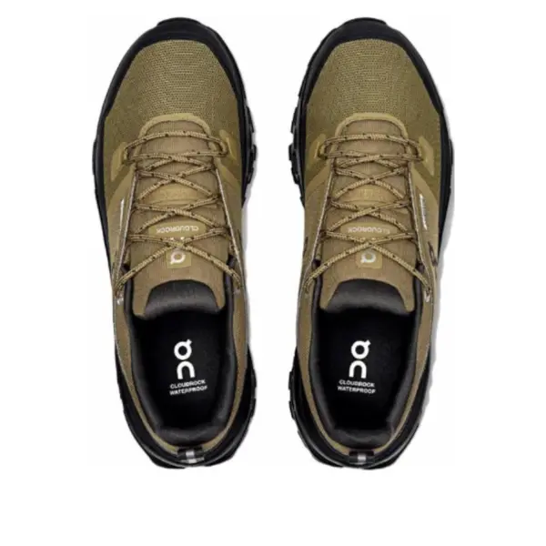 On Cloudrock Low Waterproof Hiking Shoe - Black/brown