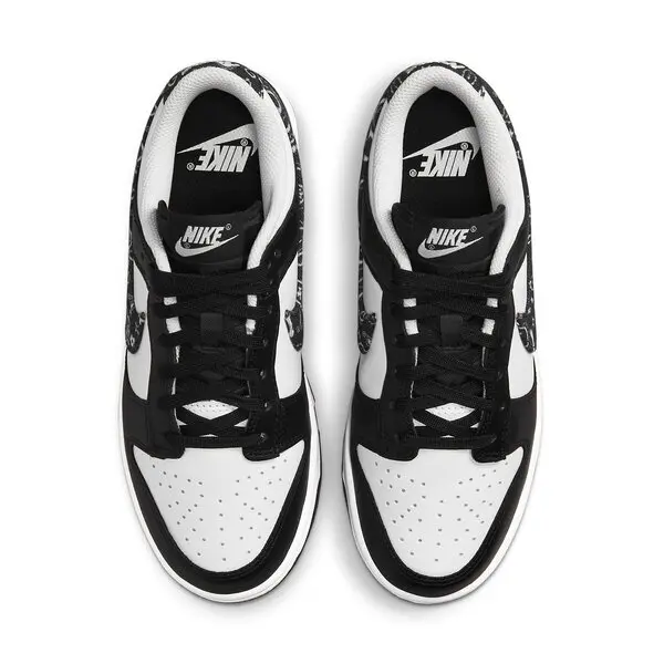 Nike Dunk Low "black Paisley" Sneakers - Black/white