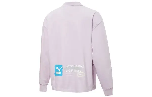 PUMA Graphic Print Quarter Zip Long Sleeve Shirt