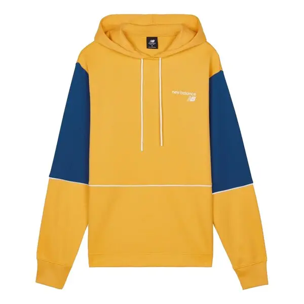 NEW BALANCE Hooded Pullover Sweatshirt - Yellow