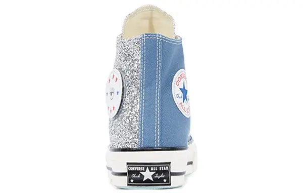 CONVERSE Chiara X Chuck 70 High Top Glitter Sneakers - Blue