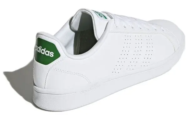 Adidas Cloudfoam Advantage Clean Sneakers - Ftwwht/ftwwht/green
