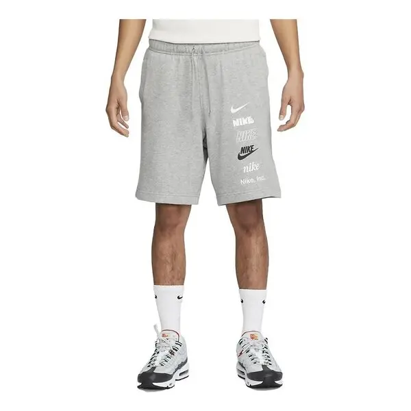Nike Club Fleece French Terry Shorts - Grey/multi-color