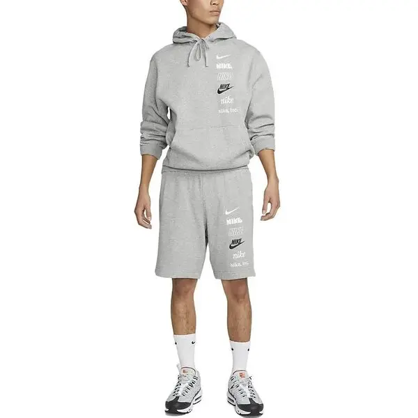 Nike Club Fleece French Terry Shorts - Grey/multi-color