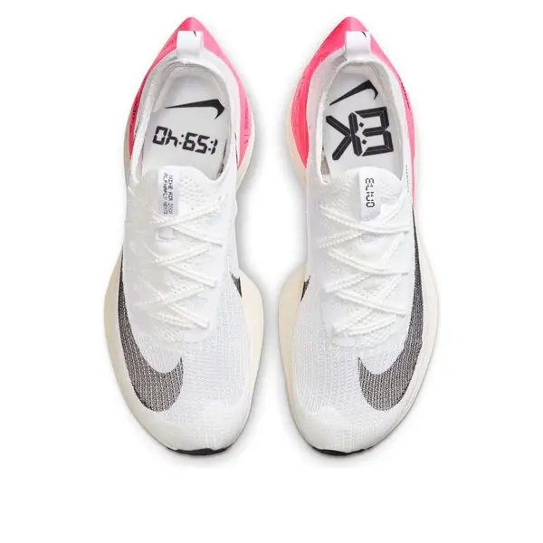 Nike Zoom Alphafly Next% Ek Eliud Kipchoge 1:59:40 Running Shoes - White/gray/pink