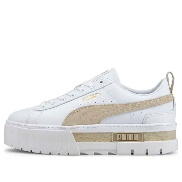 PUMA Mayze 'white Peyote' Sneakers - White/gold