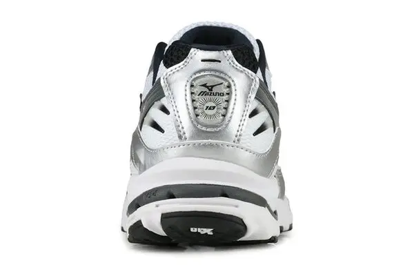 Mizuno Wave Rider Athletic Shoes - White/black/silver