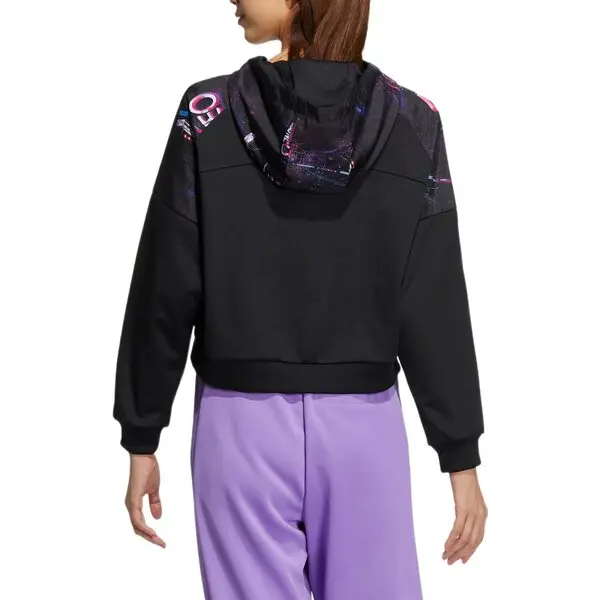 Adidas Neo Basketball Cropped Hoodie
