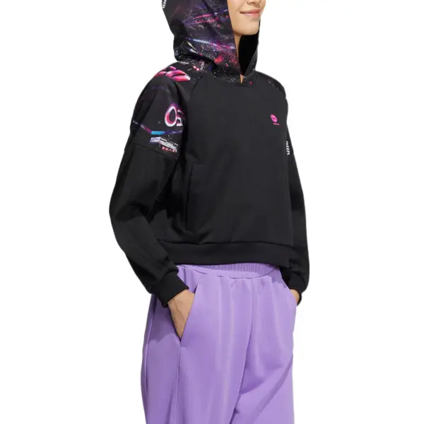 Adidas Neo Basketball Cropped Hoodie